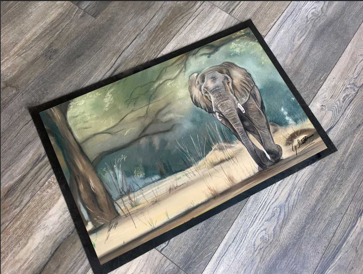 Elephant Floor Mat – Grace Scott Art