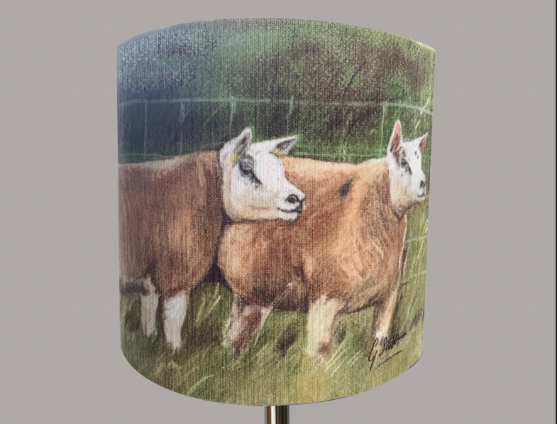 Sheep Lampshade – Grace Scott Art