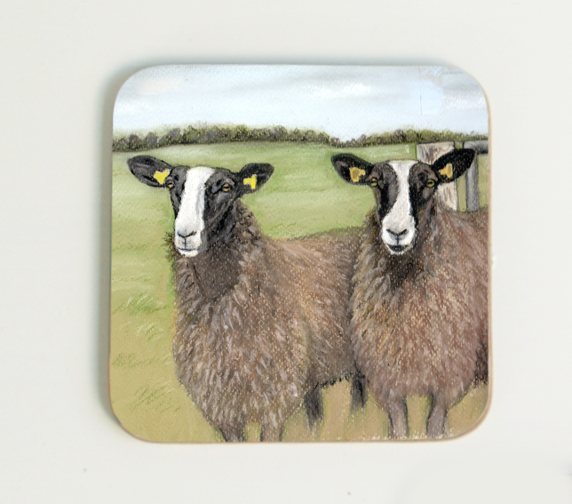 Zwartble Sheep Coaster – Grace Scott Art