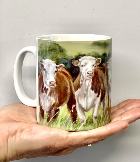 Herefords Farming Themed Mug – Grace Scott Art