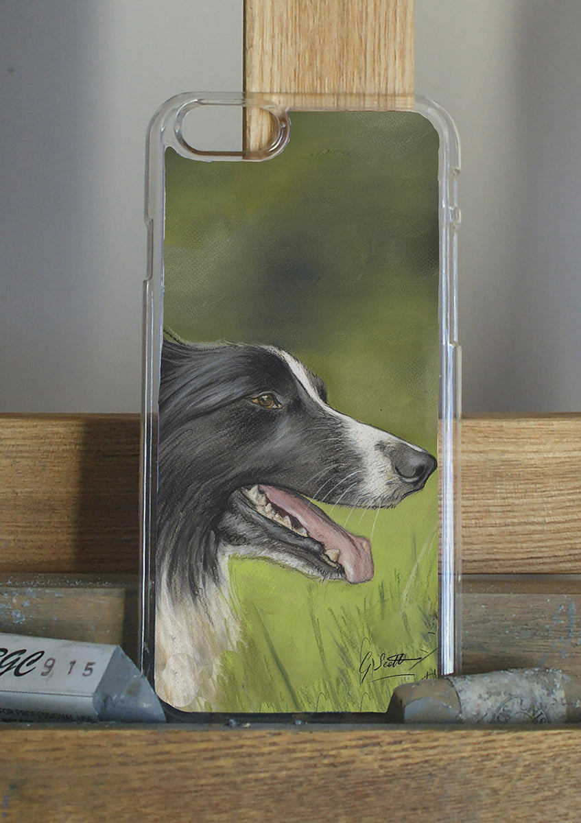 Collie's Head Phone Case – Grace Scott Art